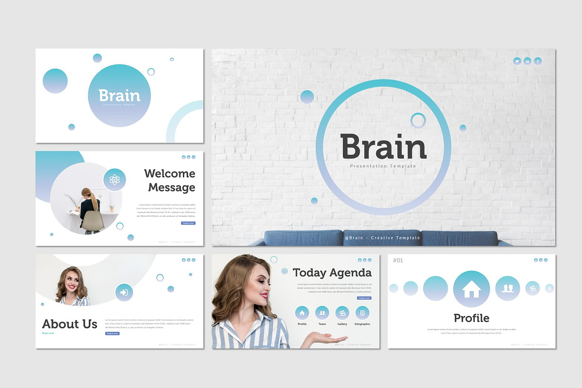 Brain - Powerpoint Template, a Presentation Template by inspirasign