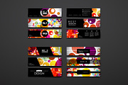Colourful Card Templates, a Card Template by Palau | Creative Market