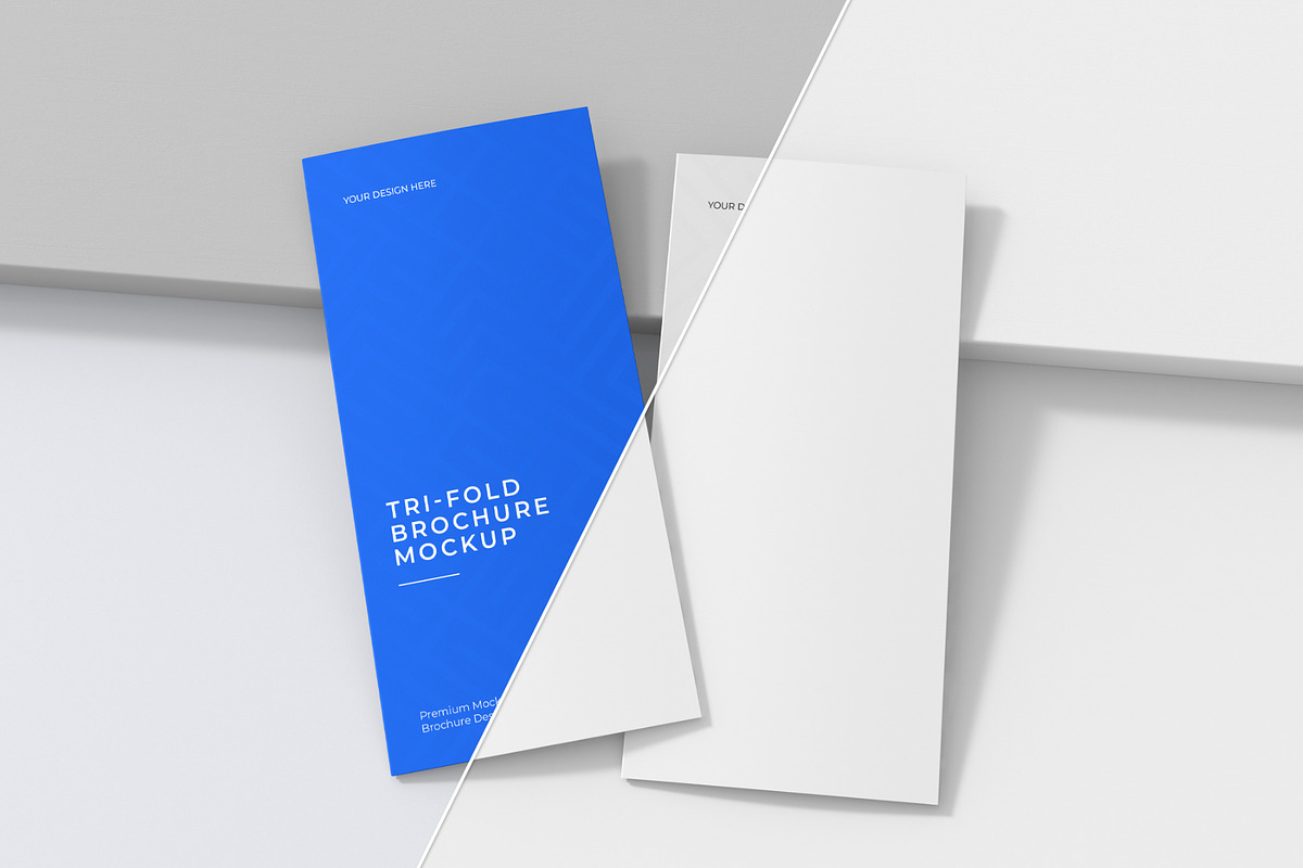 Tri-Fold Brochure Mockup Set