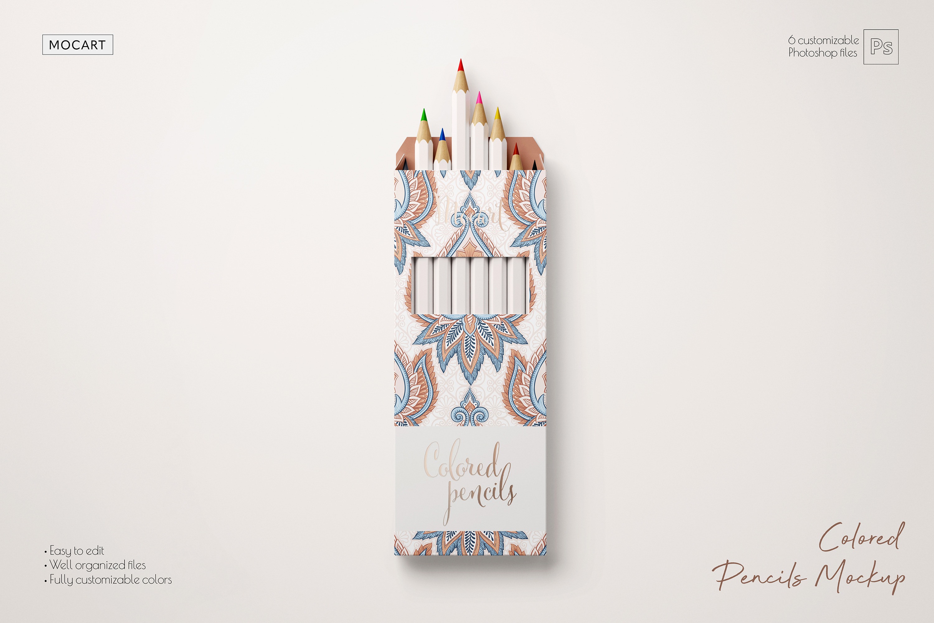 Color Pencils Mockup Set, a Pens & Pencil Mockup by Mocart | Creative ...