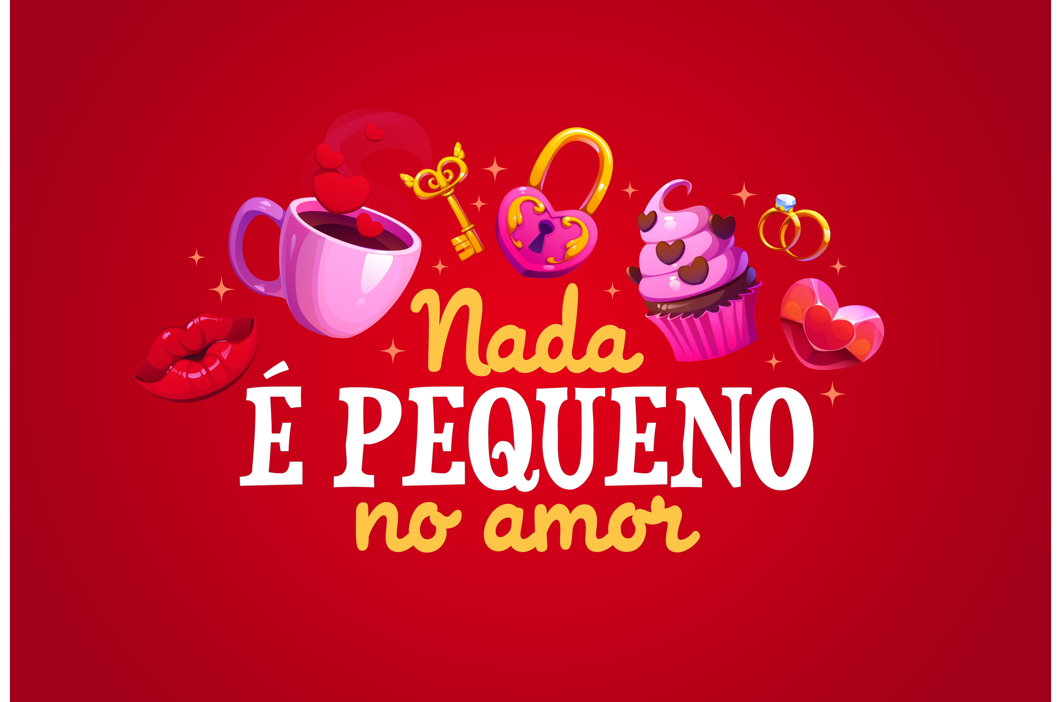 Nada e pequeno no amor, a Seasonal Illustration by Vector Tradition