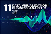 11 Data visualization background | Finance Illustrations ~ Creative Market