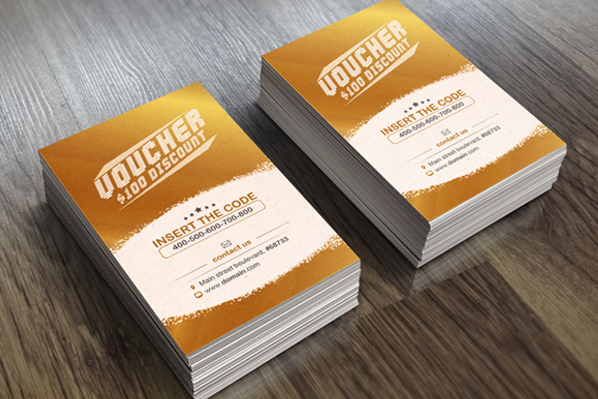 Voucher Card, a Card Template by VectorMedia