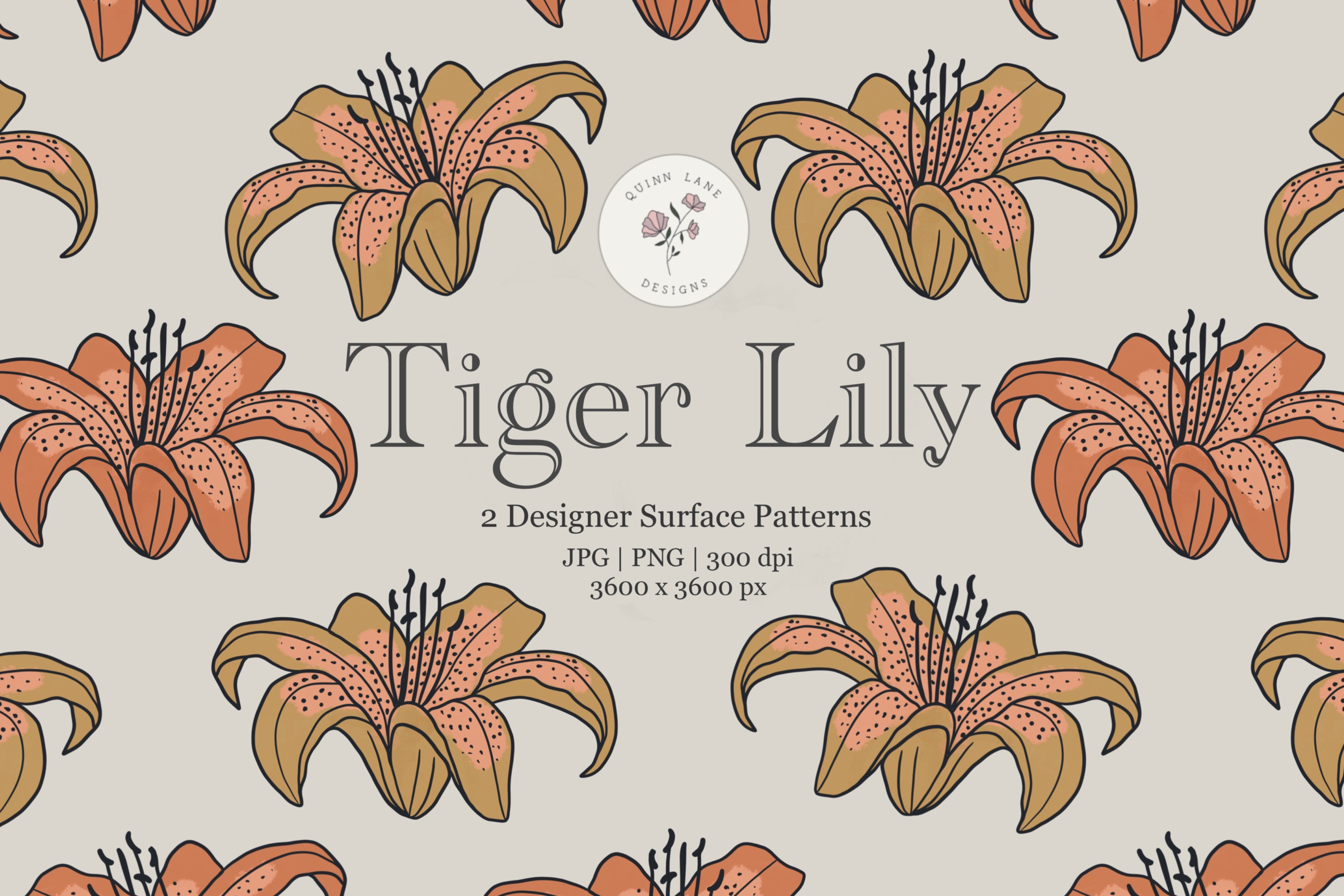 Tiger Lily Surface Pattern