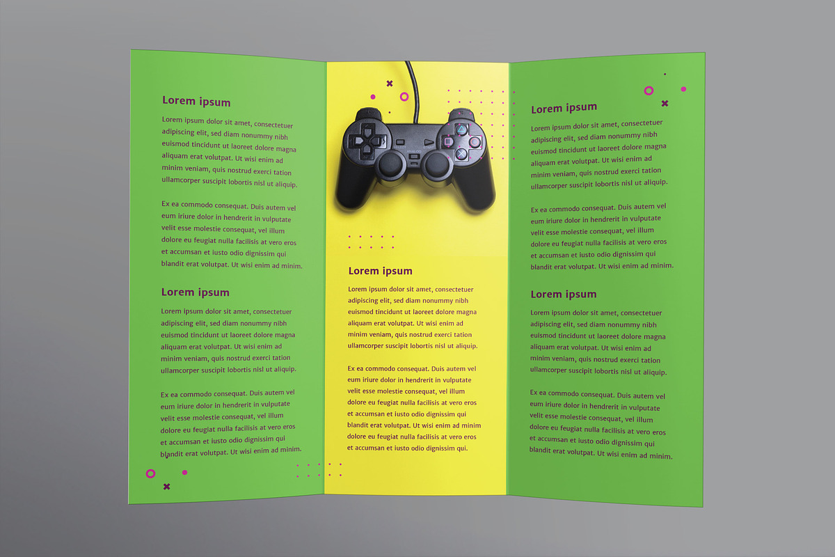 Gaming Company Brochure Trifold, a Brochure Template by TemplatesNow!