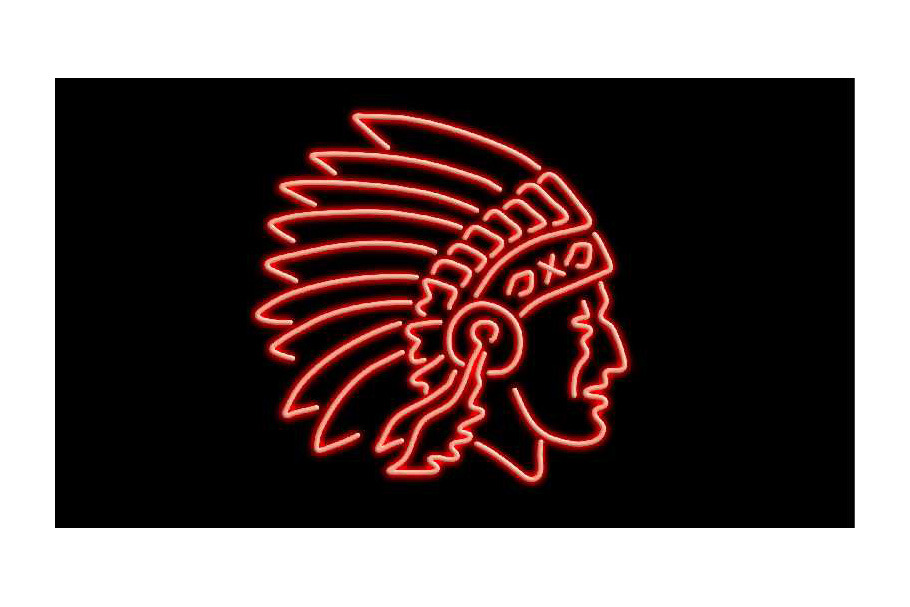 Native American Chief Neon Animation, a Graphic by patrimonio