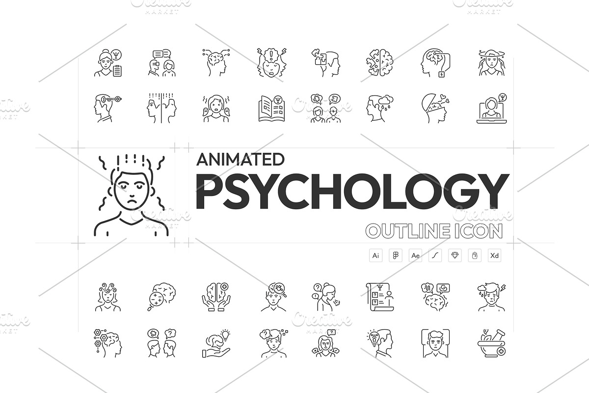 Animated Psychologist Icons