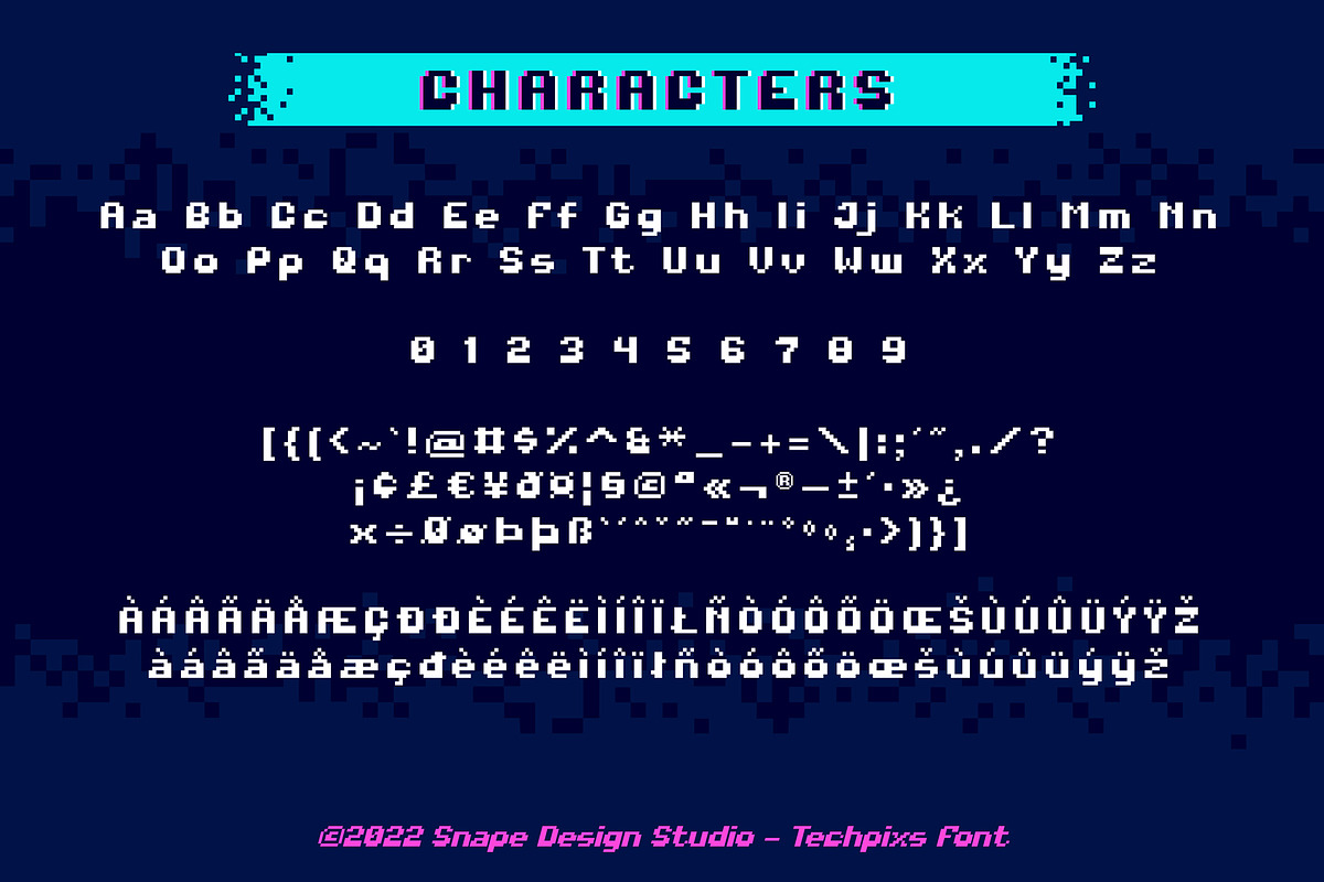 Techpixs - Pixel Font