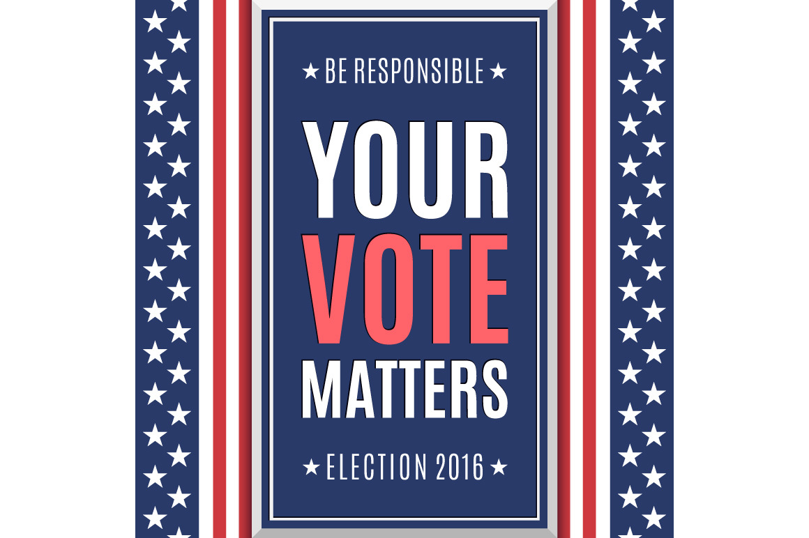 American election 2016 background. | Illustrations ~ Creative Market