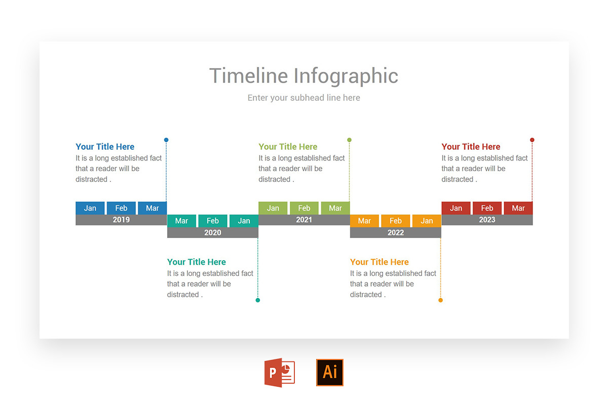 Monthly Timeline Infographics, a Presentation Template by SlideOne