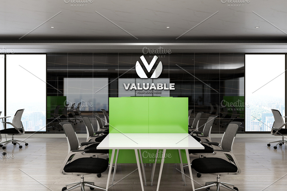 Modern Workspace Logo Mockup, a Product Mockup by Ayy | Creative Market