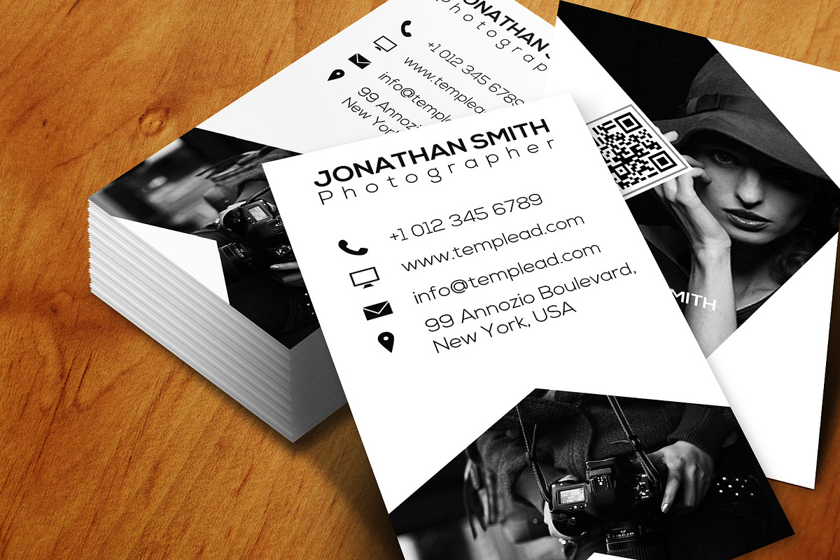 Photography Card SE0314, a Card Template by annozio | Creative Market
