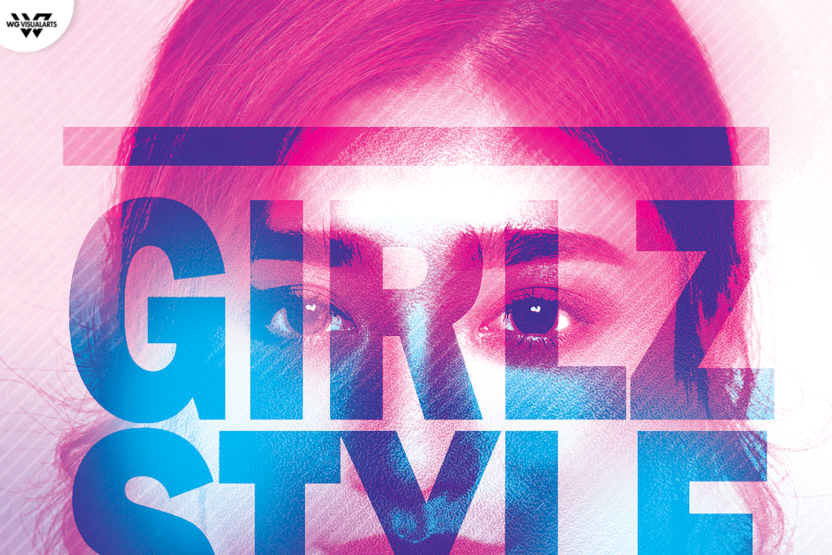 GIRLS STYLE Flyer Template, a Flyer Template by WG DESIGN