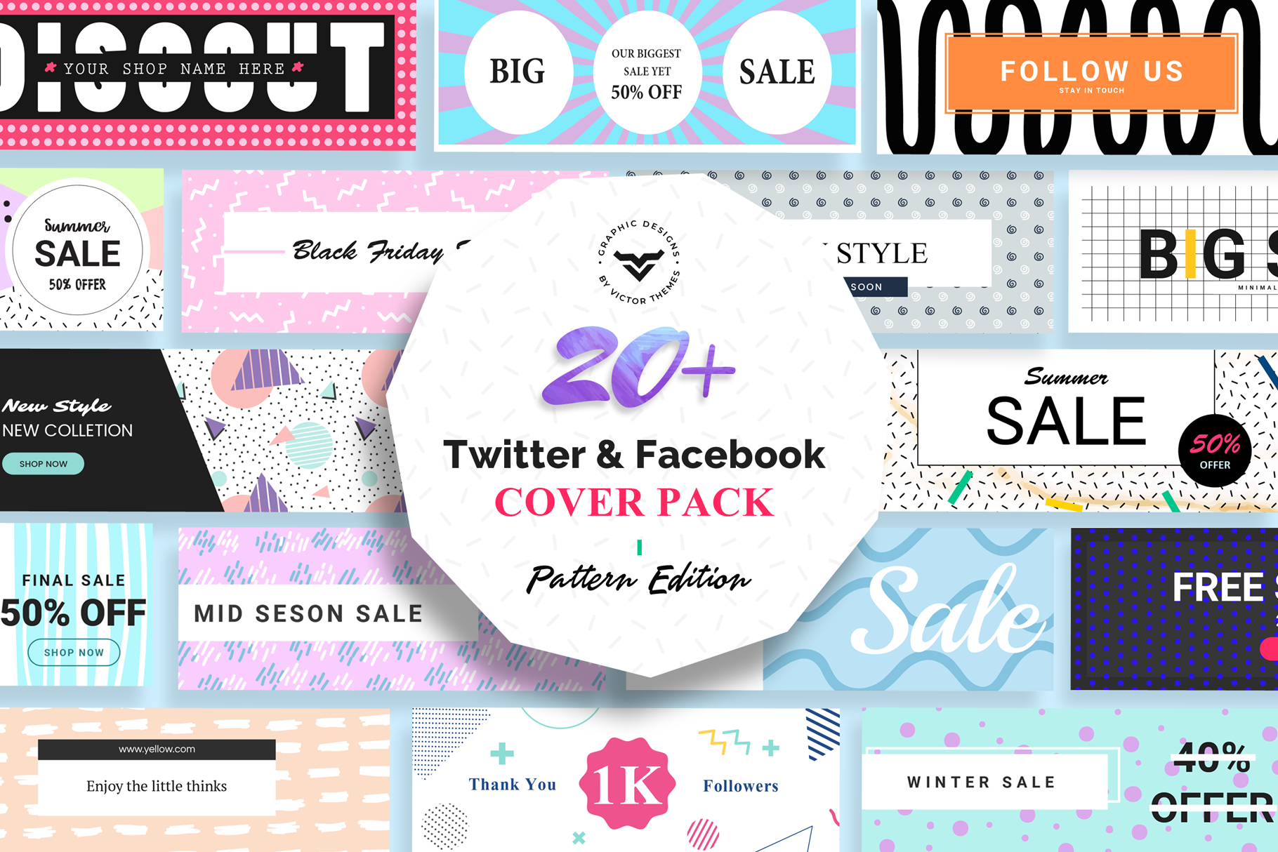 Facebook & Twitter Cover Template, a Social Media Template by ...