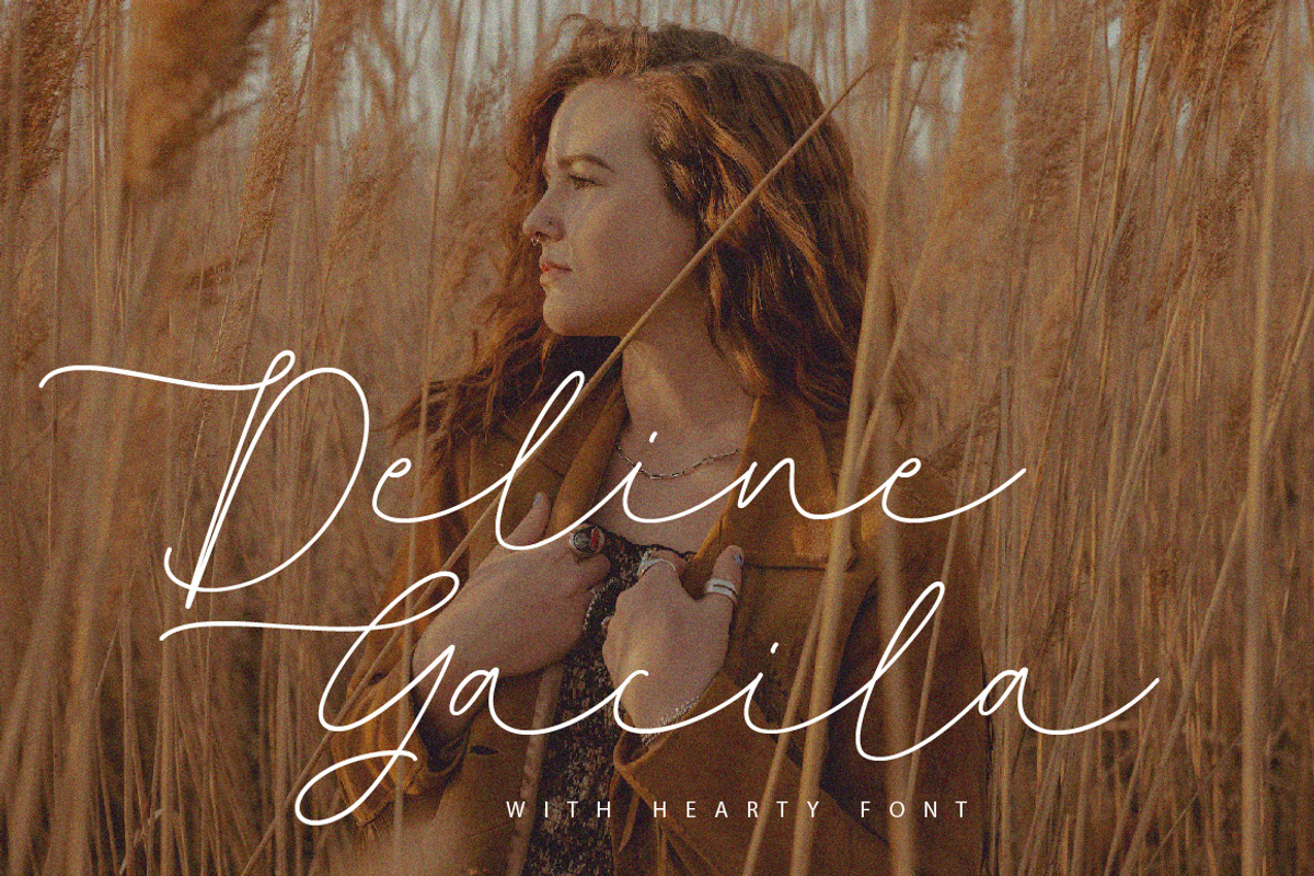 With Hearty - Heart Script Font | Creative Market