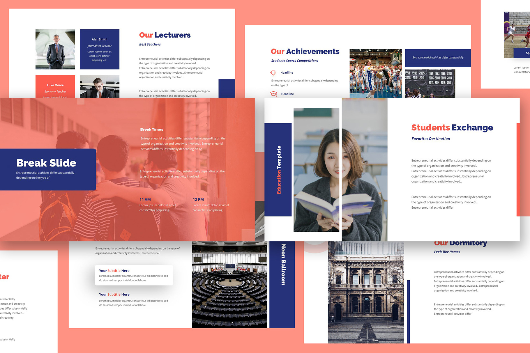 Academia Education Google Slides, a Presentation Template by Giant Design