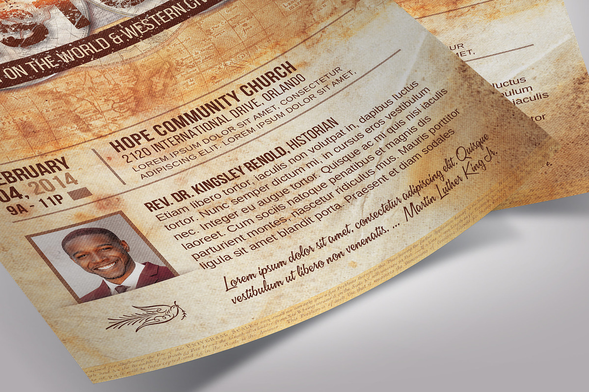 Black History Flyer Template, a Flyer Template by Godserv Designs