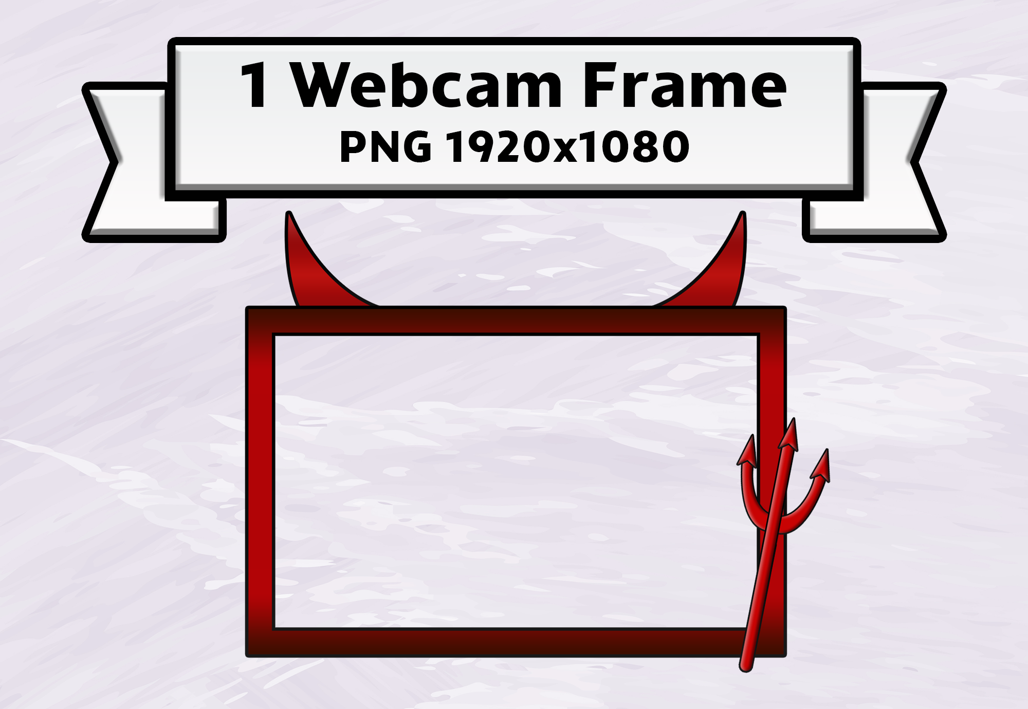 Devil twitch webcam frame overlay