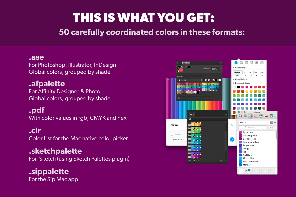 Fiesta Color Palette, a Palette Add-On by Monolinea