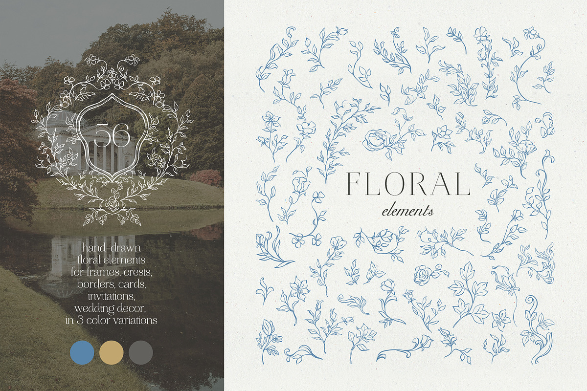 Baroque Line Art | Frames & Crests, a Decorative Illustration by ...