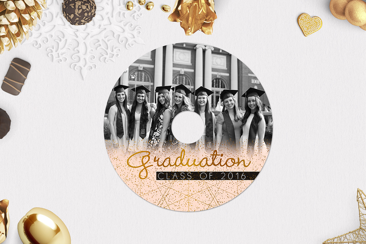 CD Label Templates | Graduation Day, a Stationery Template by Sleeklens