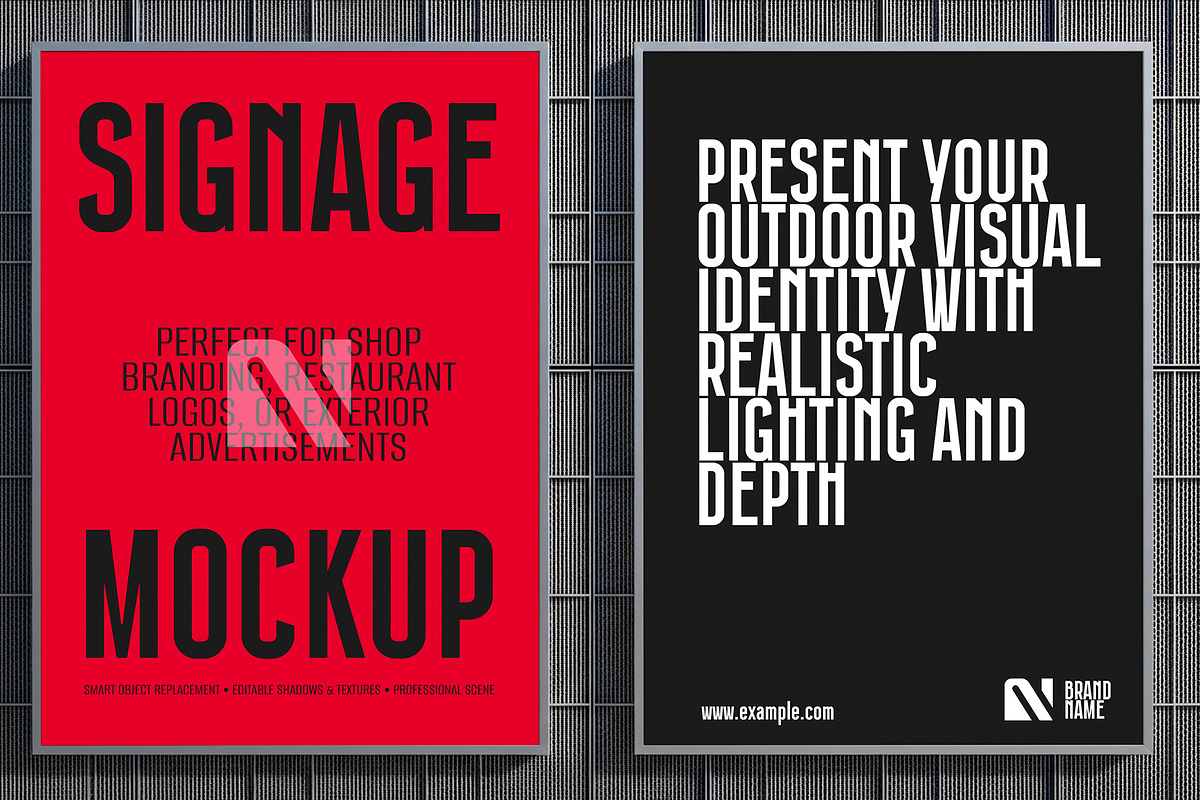 Two Signage Frame Mockup