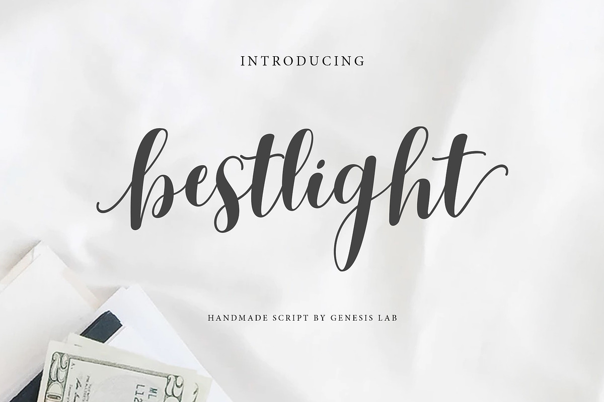 Bestlight, a Script Font by Genesis Lab