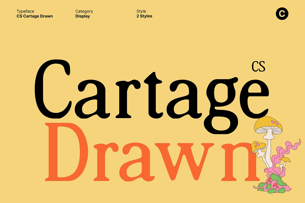 CS Cartage Drawn–Vintage Display Font