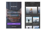 File Sharing Platform Sketch UI Kit, an UI Kit Template by themelove ...