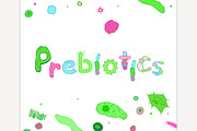 Probiotics Lettering image, a Decorative Illustration by Anna's Shop