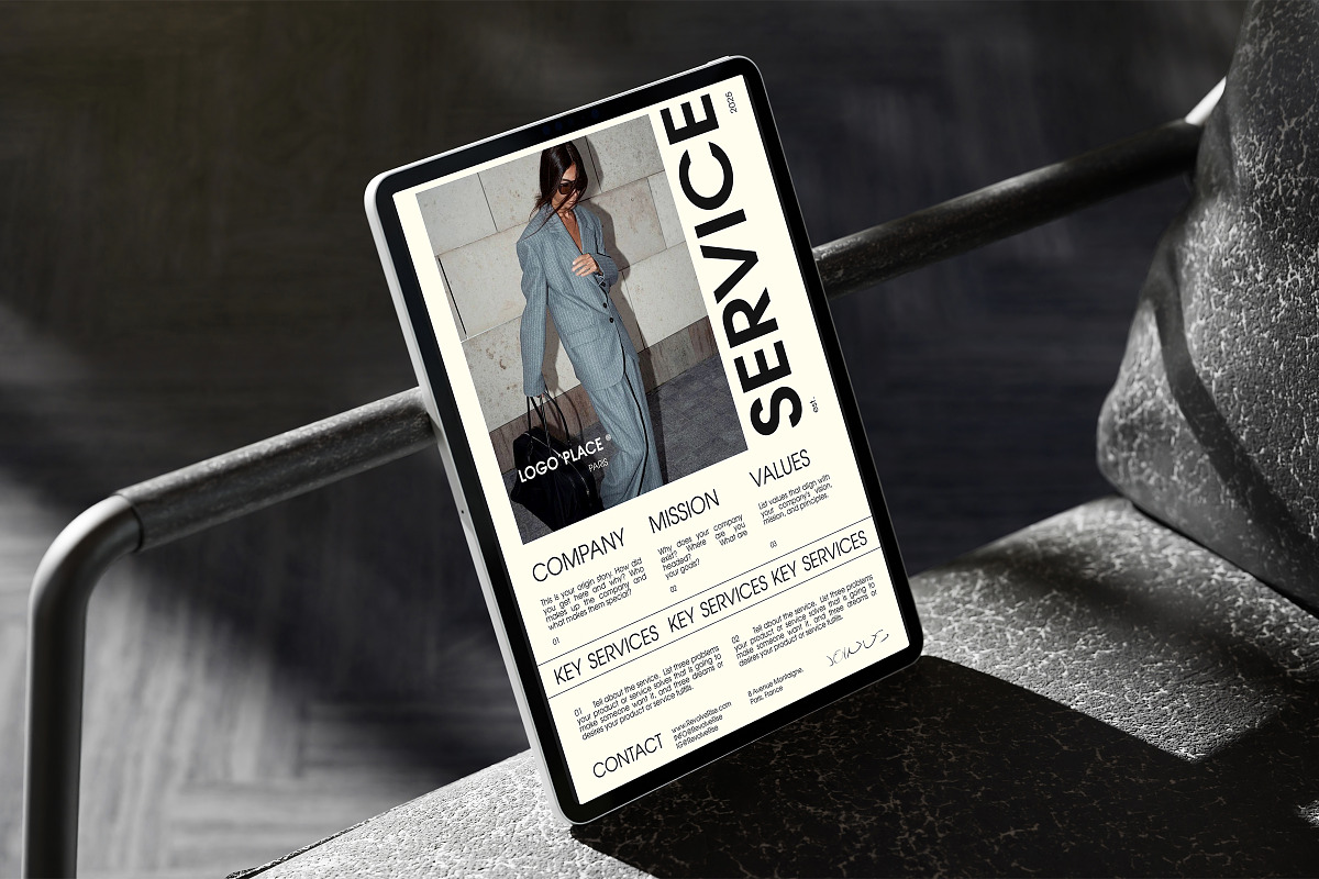 Brand Sheets & Service Guide, a Presentation Template by Viva Agency
