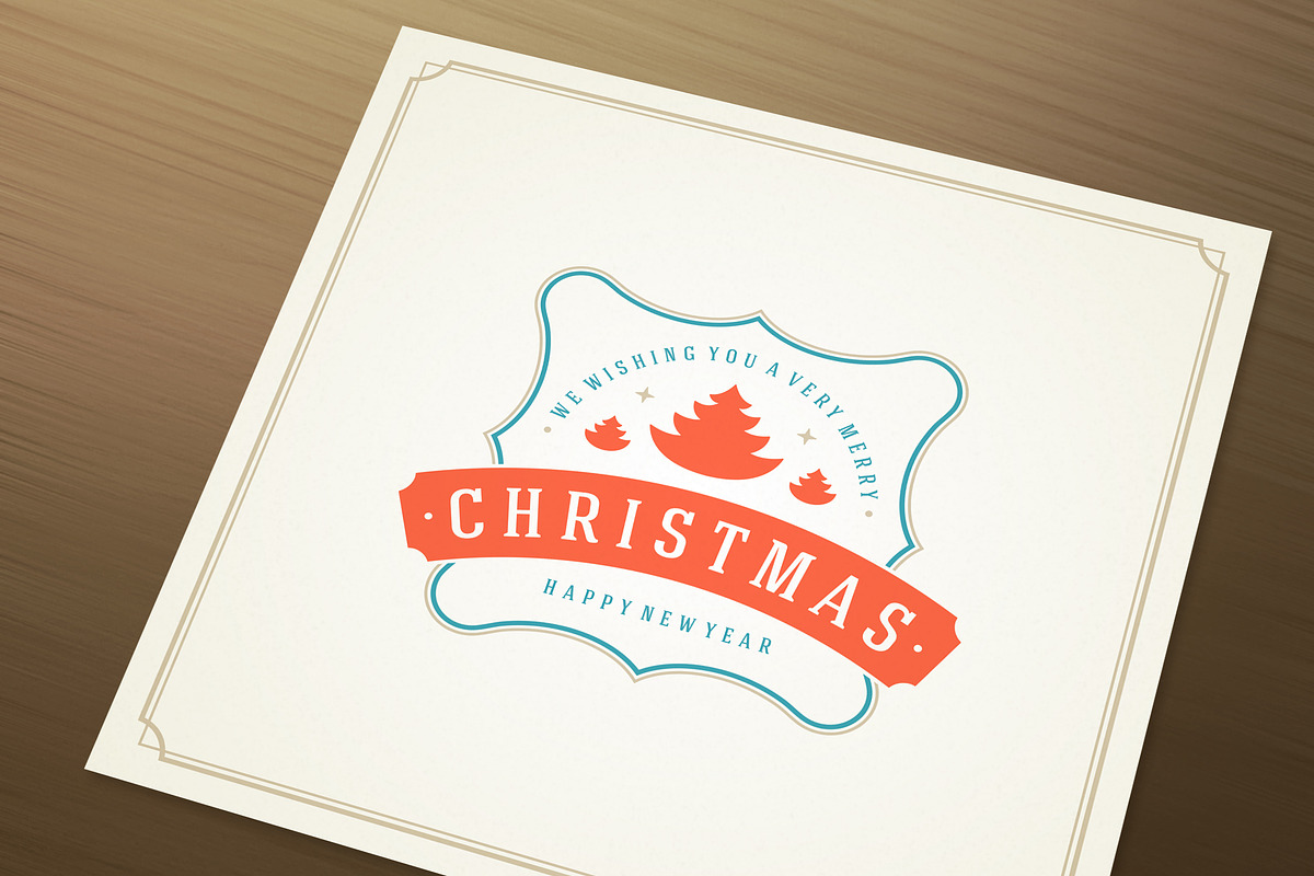 10 Christmas Logos and Badges, a Branding & Logo Template by Vasya Kobelev