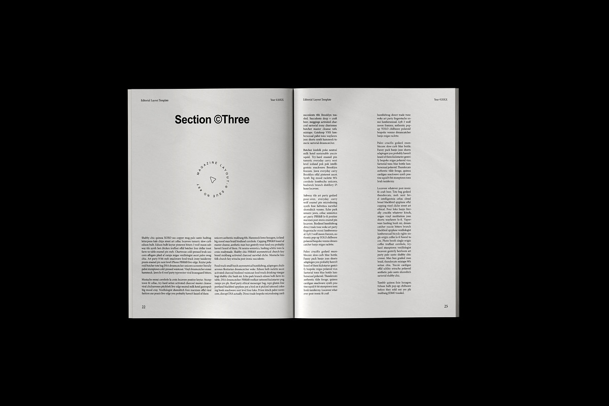 Minimalist Editorial Magazine Layout