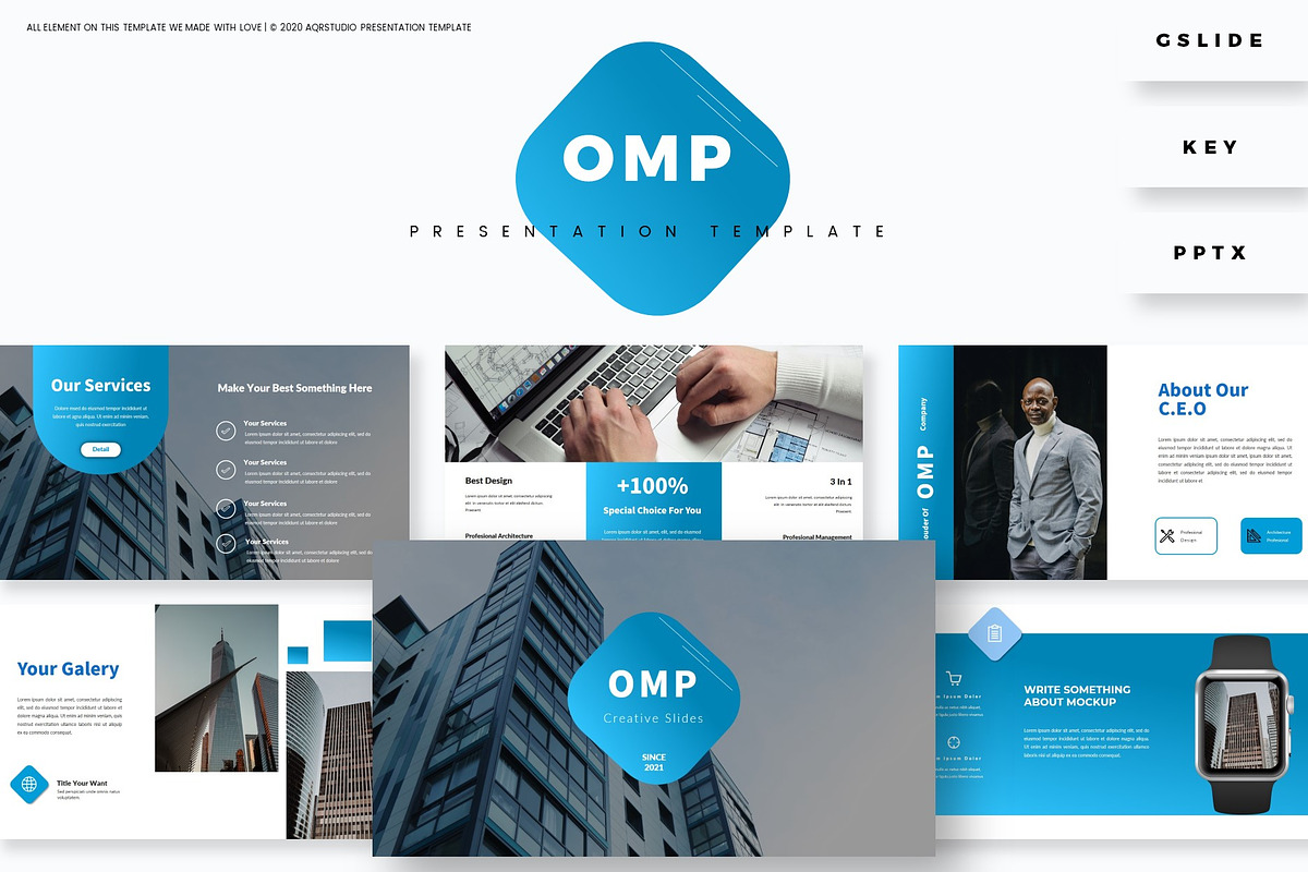 OMP - Presentation Template, a Presentation Template by AQR Studio ...