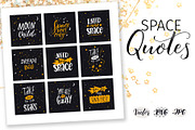 Space quotes collection, an Illustration by Anna's Creative Store