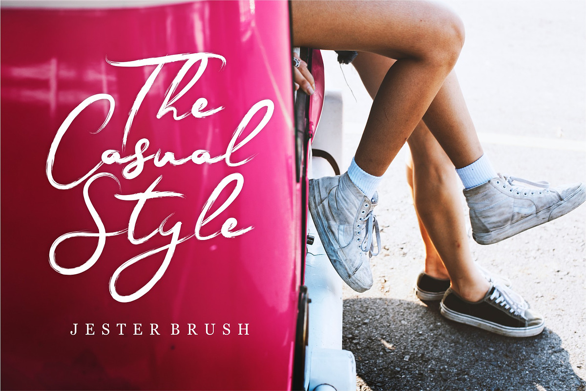 Jester Brush Font, a Script Font by Beautypes | Creative Market