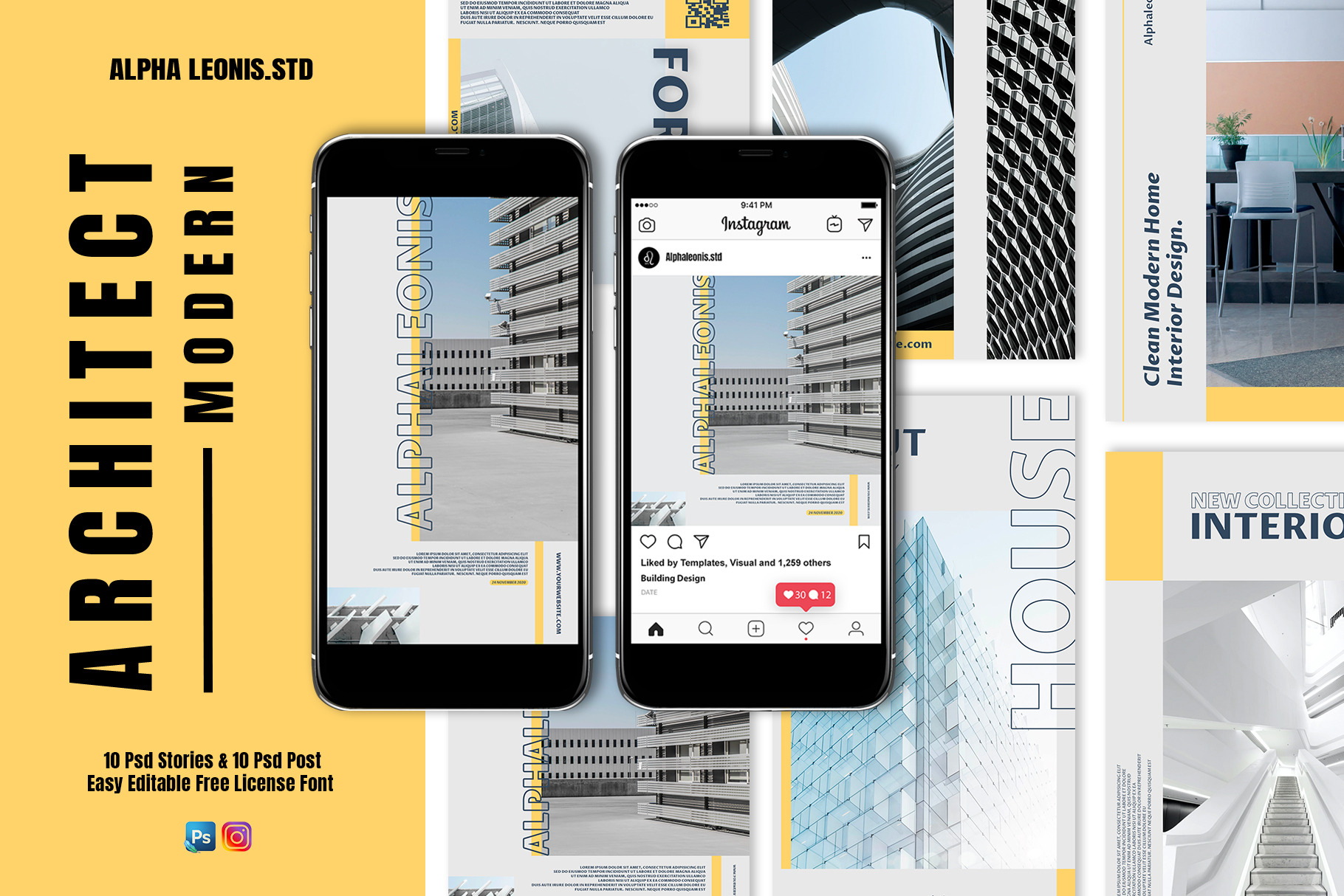 Architect Stories & Post, a Social Media Template by Alphaleonis_std