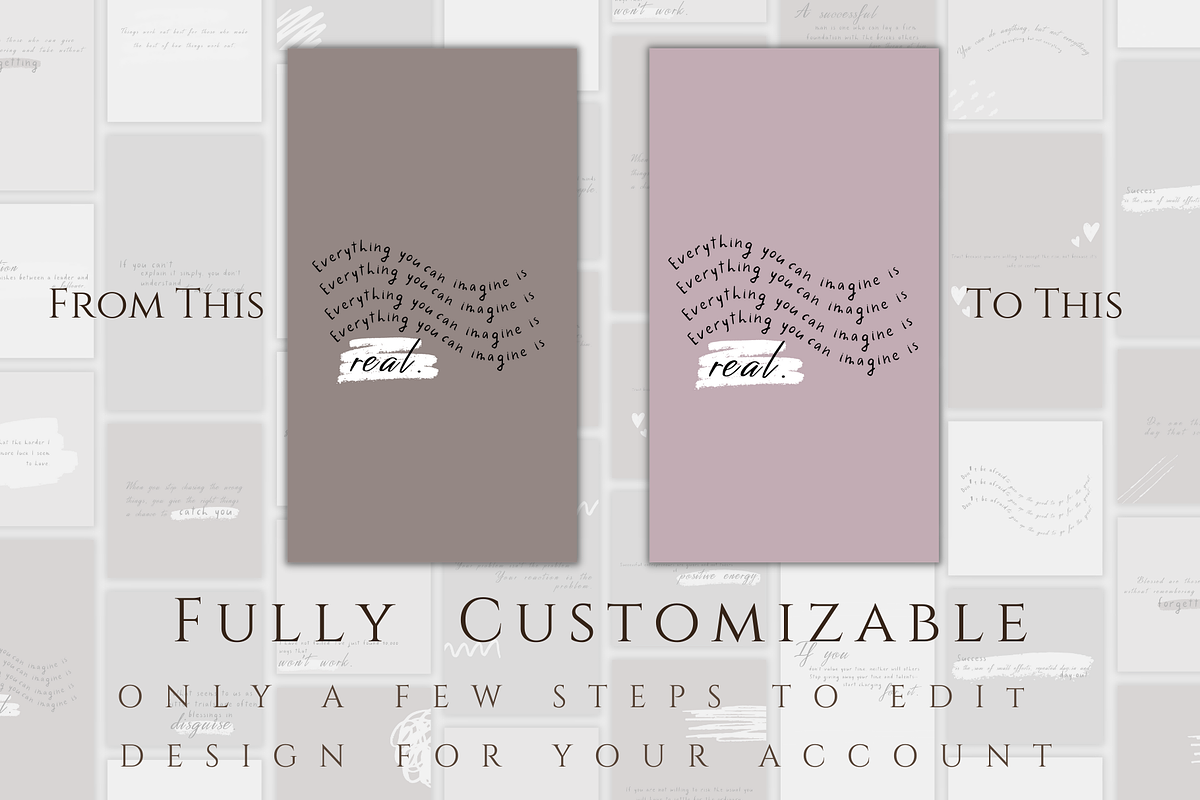 Minimalist Motivational Quote Kit IG, a Social Media Template by ...