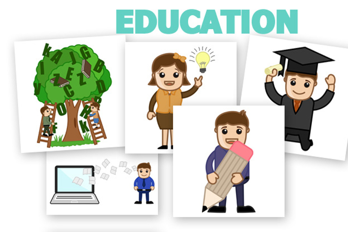60+ Education Cartoons Characters, an Education Illustration by ...