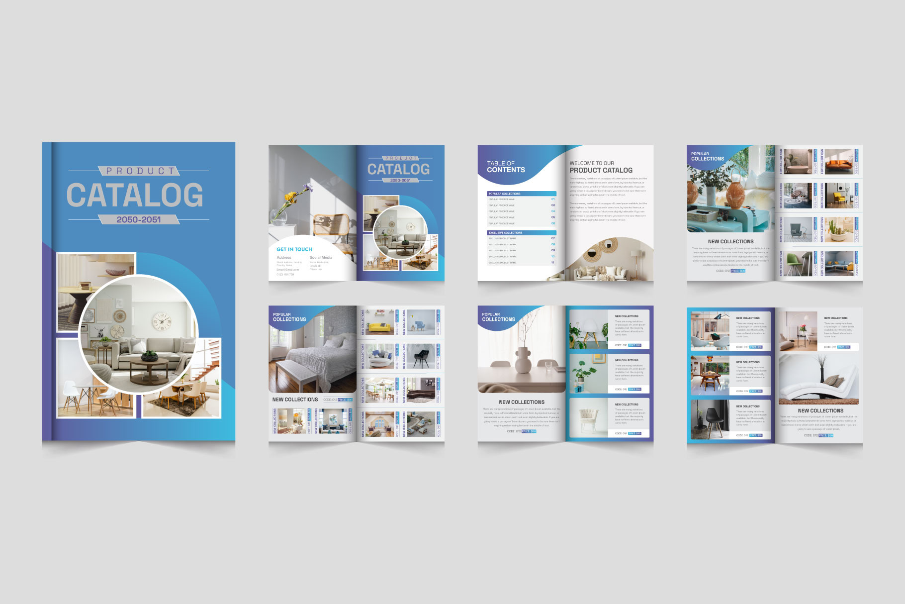 modern a4 company product catalog, a Brochure Template by Kazi Hossain