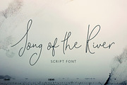 Song of the River Script Font, a Script Font by Creativeqube Design