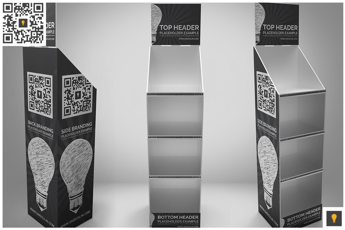 Promotional Store Shelf Stand Mockup, a Product Mockup by Shocky Design ...