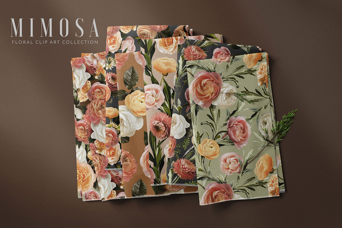 Floral Art Collection - Mimosa, an Object Graphic by Eclectic Anthology | Creative Market