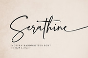Serathine - Handwritten Font, a Script Font by MJB Letters | Creative ...