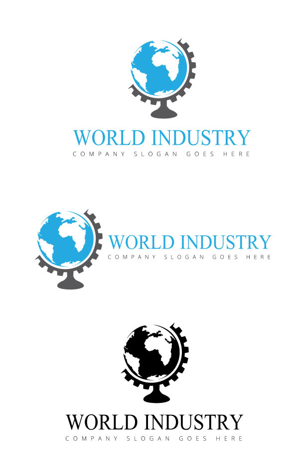 World Industry Logo, a Branding & Logo Template by Mariyana