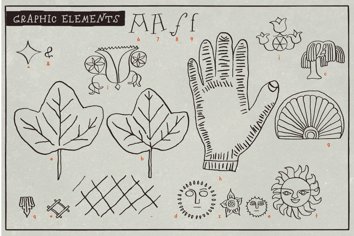 RF Marshall Font, a Font by Magpie Paper Works