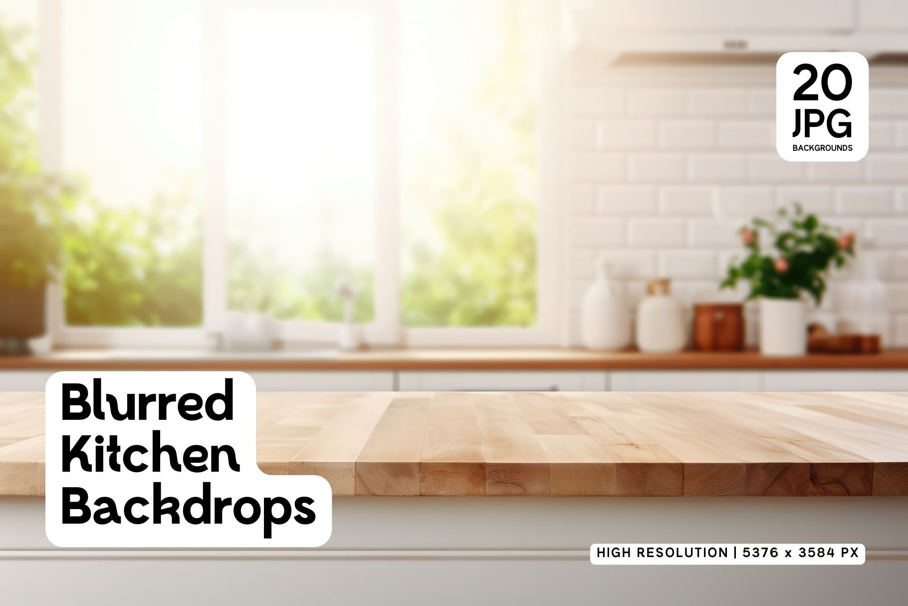 20 Blurred Kitchen Backdrops, a Background Graphic by HipFonts ...