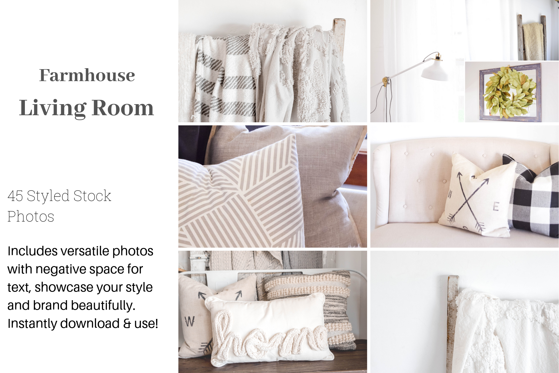 Farmhouse Living Room Photo Bundle, a Photo by Hudson Farmhouse