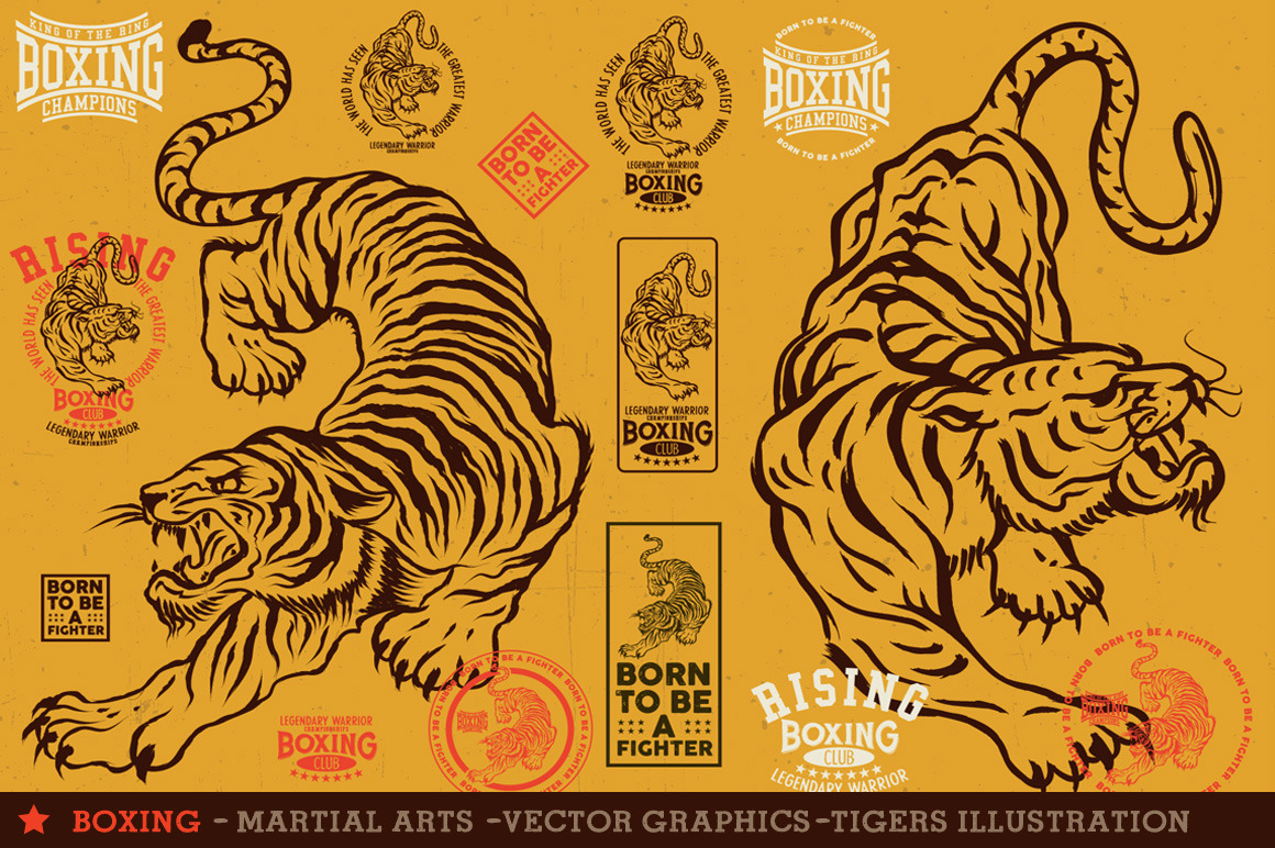 BOXING, an Animal Illustration by Artistic & Unique