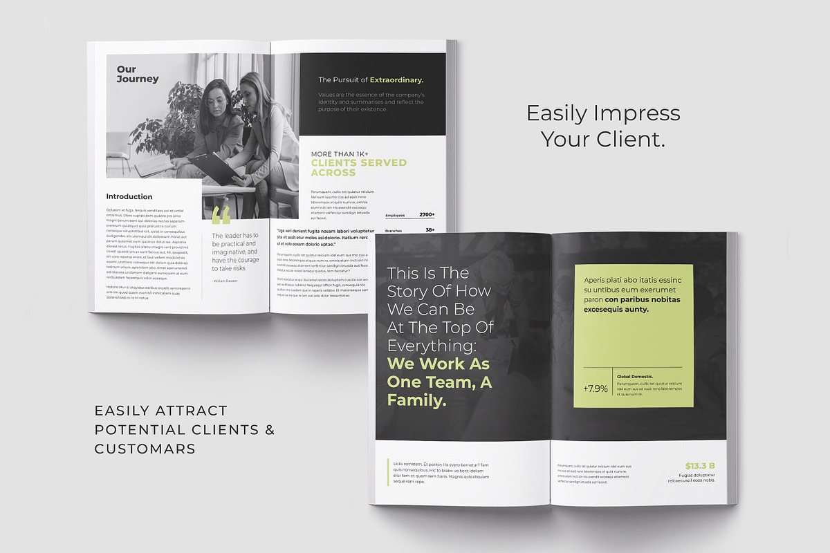Annual Report Template, Canva Report